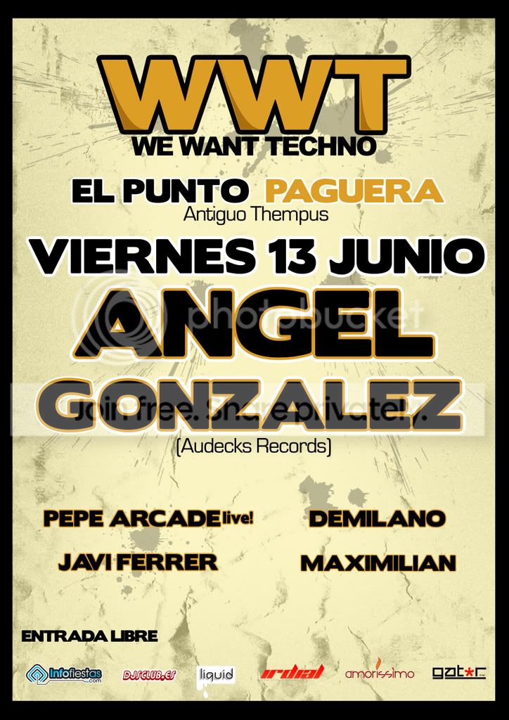 Gator!: Carteles para WE WANT TECHNO!