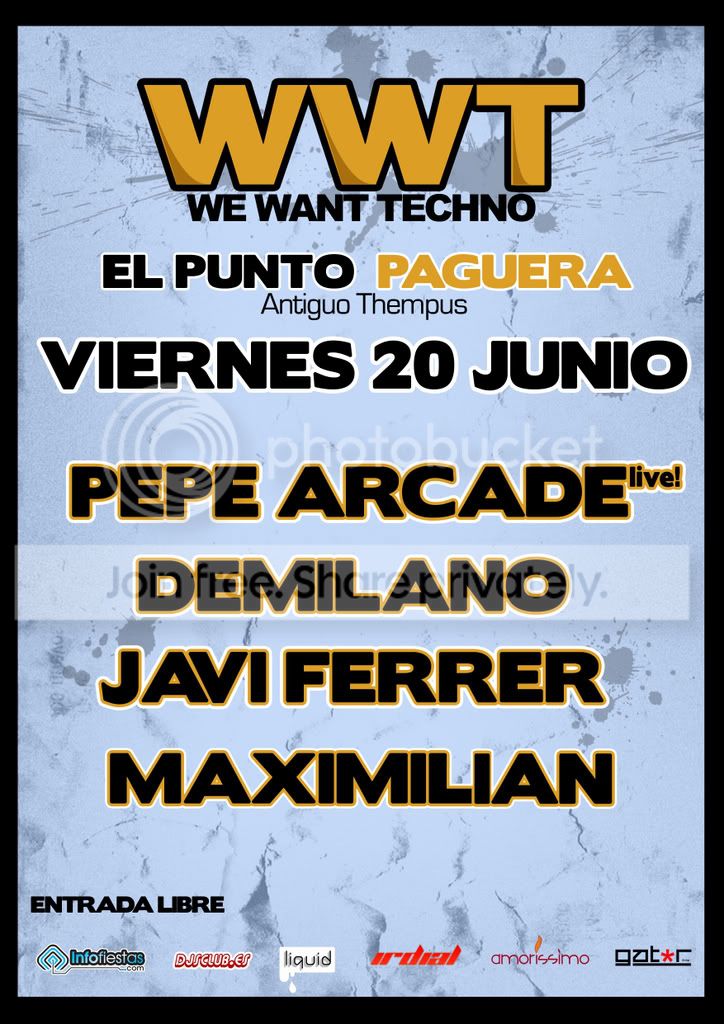 Gator!: Carteles para WE WANT TECHNO!