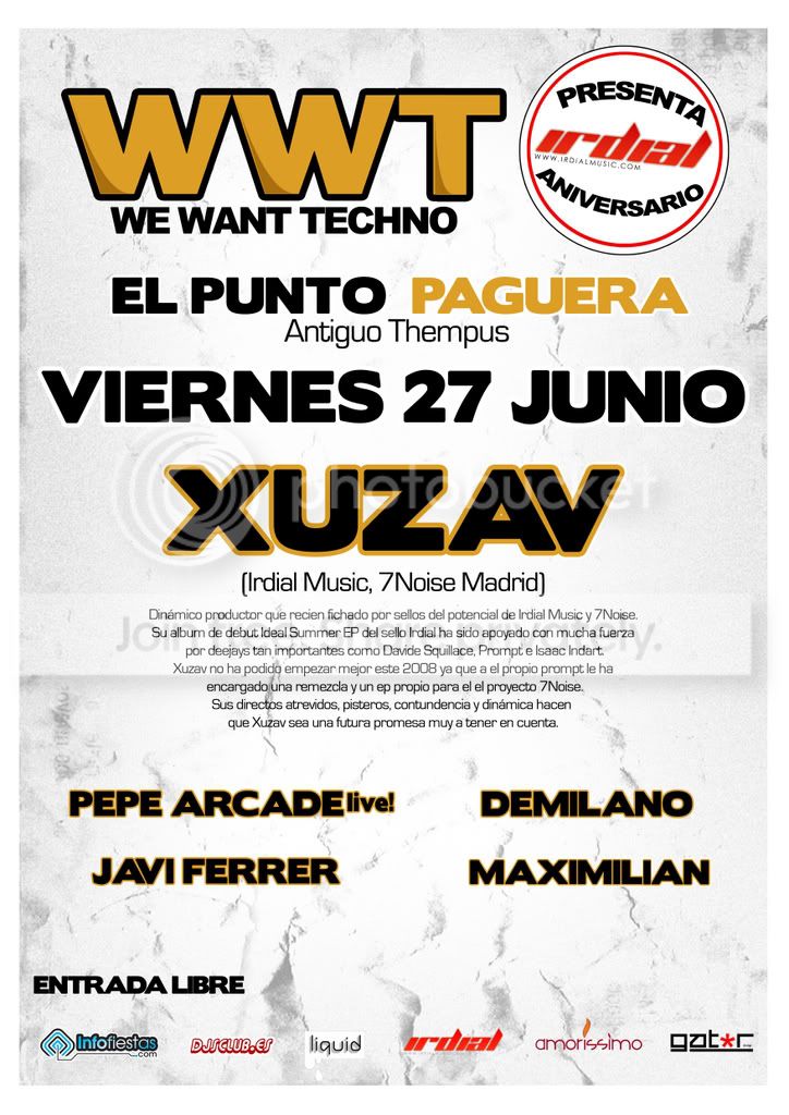 Gator!: Carteles para WE WANT TECHNO!