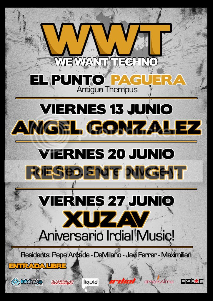 Gator!: Carteles para WE WANT TECHNO!