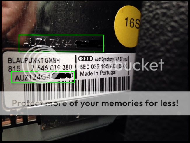 Radio serial number retrieval